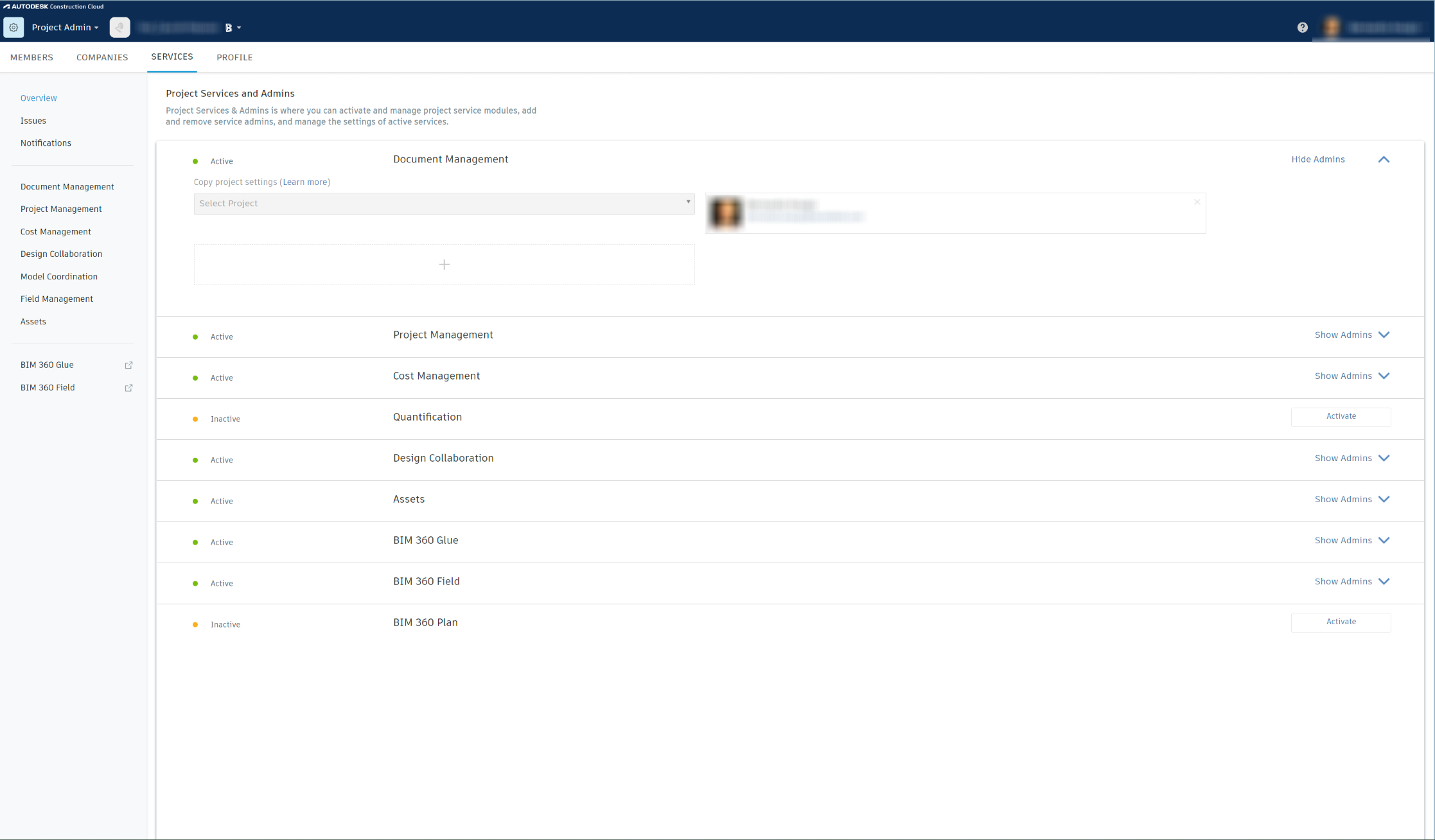 "Already in project" message displayed when trying to add a new member to a BIM 360 project
