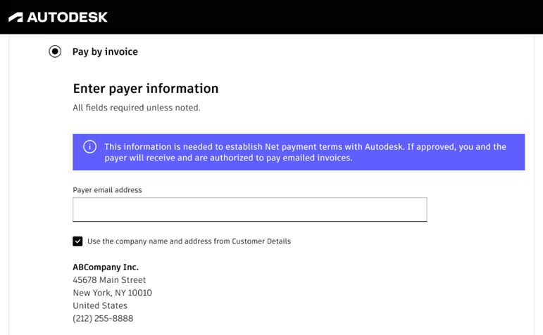 Setting Up a Payer During Checkout