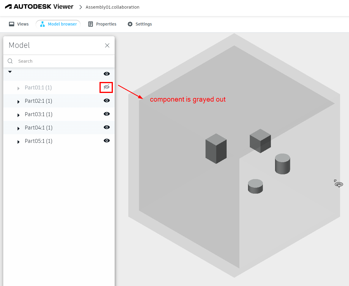 So deaktivieren Sie die Sichtbarkeit einer Inventor-Komponente vollständig, anstatt sie in ...