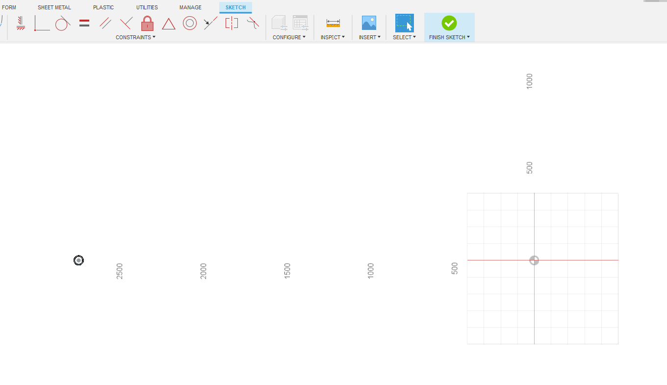 An imported DWG file is moved far from the origin point in Fusion