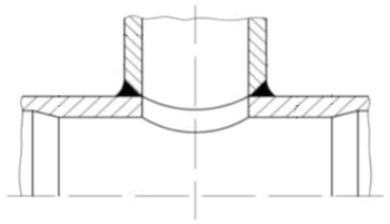 How to create a stub-in connection with a thicker wall thickness in ...