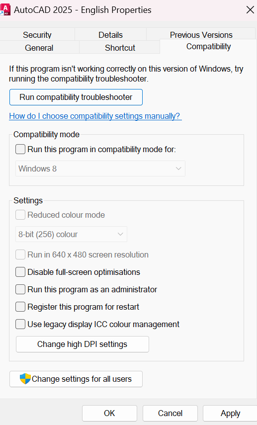 Delay in the Property Palette when selecting something in AutoCAD products