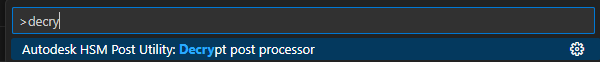 "The file is not displayed in the text editor [...]" trying to decrypt a Fusion post processor