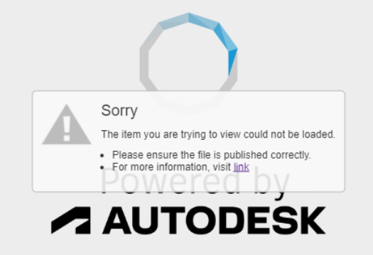 "The Item you are trying to view could not be loaded." message appears while viewing an RCP file ...