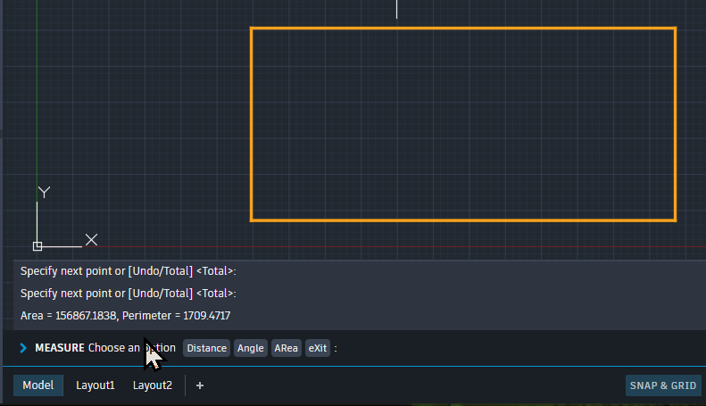 Results of Measure Area command disappear quickly in the AutoCAD web app