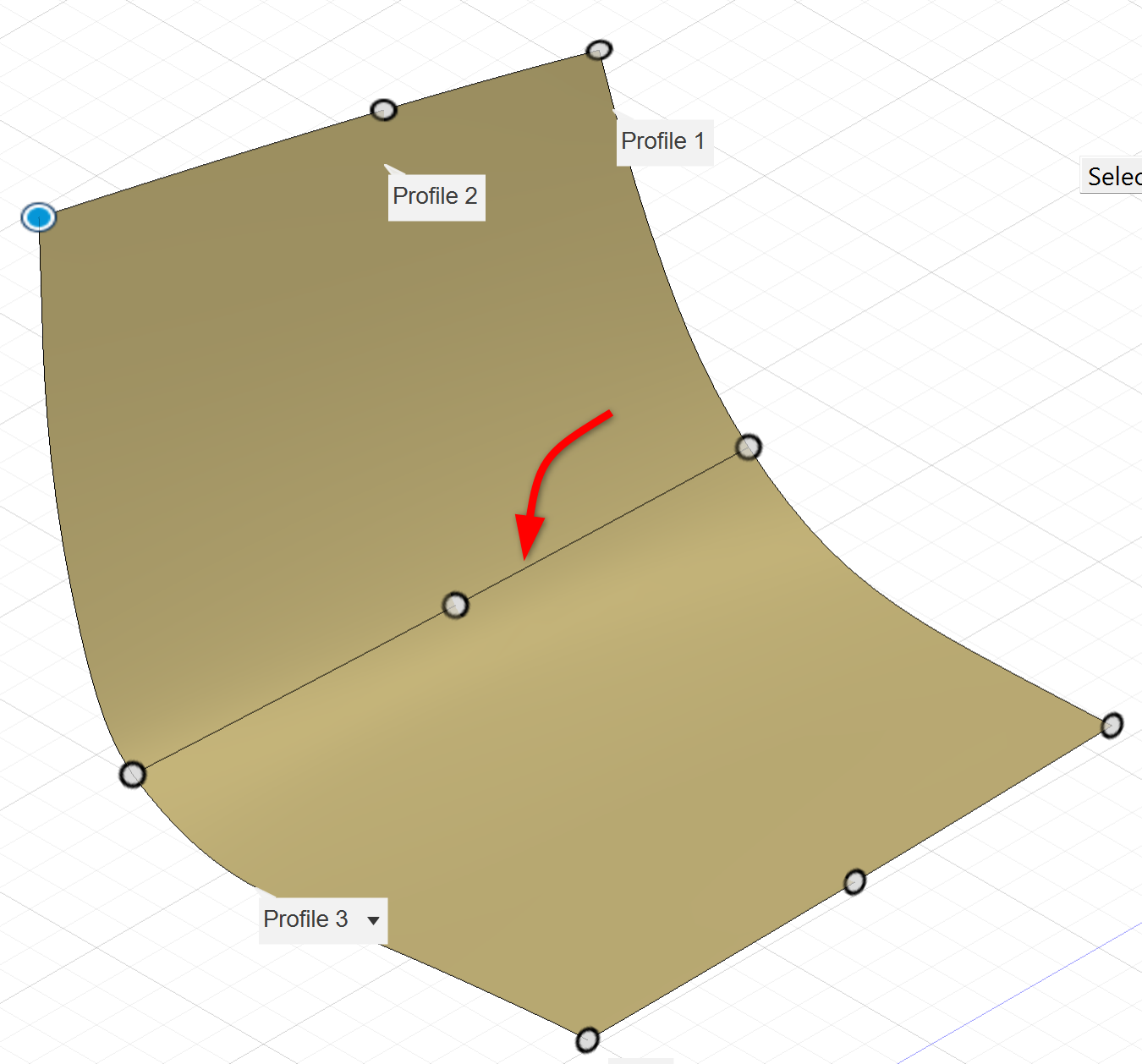 How to remove an unwanted edge on a loft surface created in Fusion?