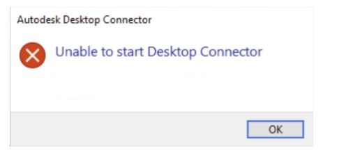 Desktop Connector fails to launch