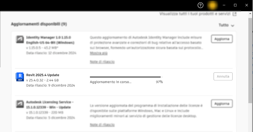 Autodesk Access updates fail or hang during installation
