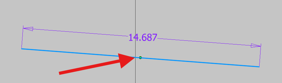 How to create an aligned dimension in a part sketch in Inventor