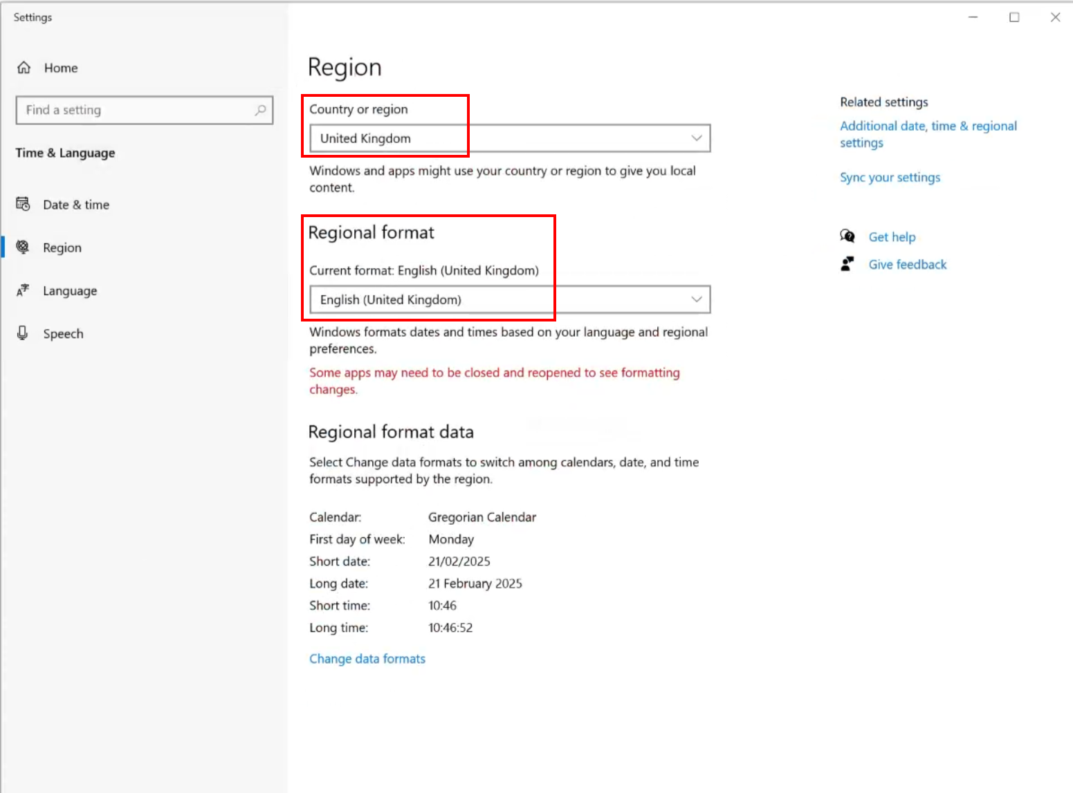 "Unhandled exception ... Culture is not supported" when exporting BOM ...