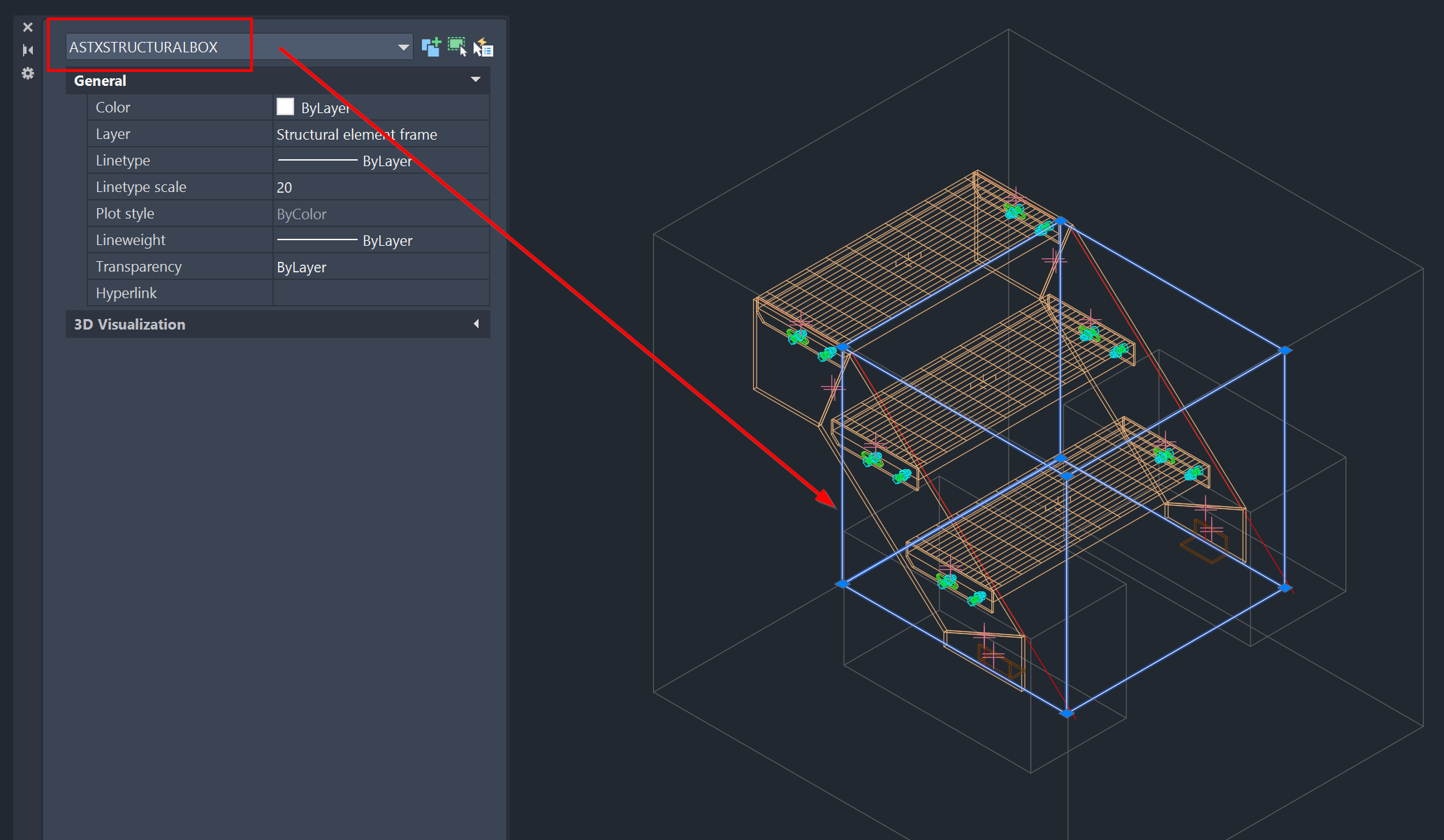 Cannot move the stair elements in the model in Advance Steel