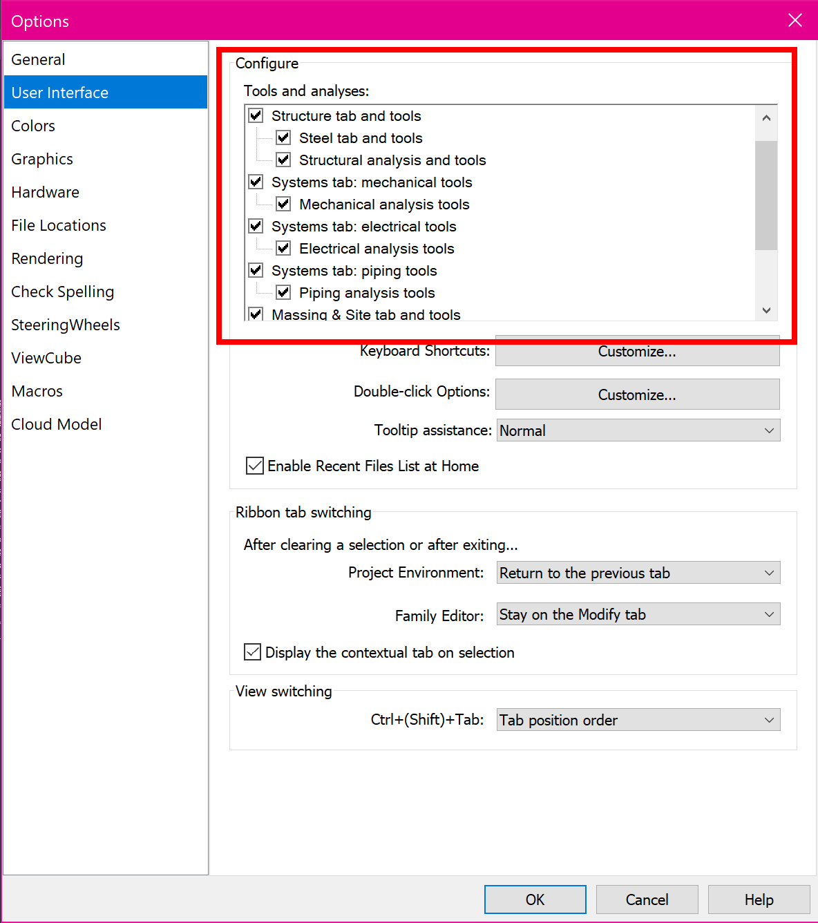 MEP tools not showing on ribbon toolbar in Revit