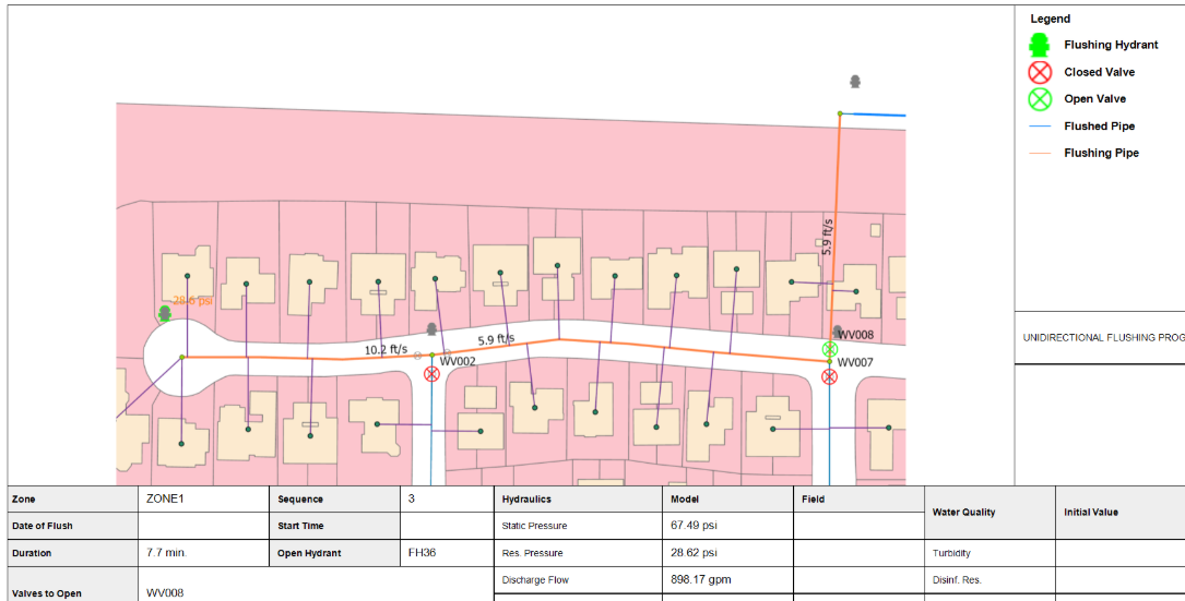 Print Field Journal map is not fitted to full extent in InfoWater Pro UDF