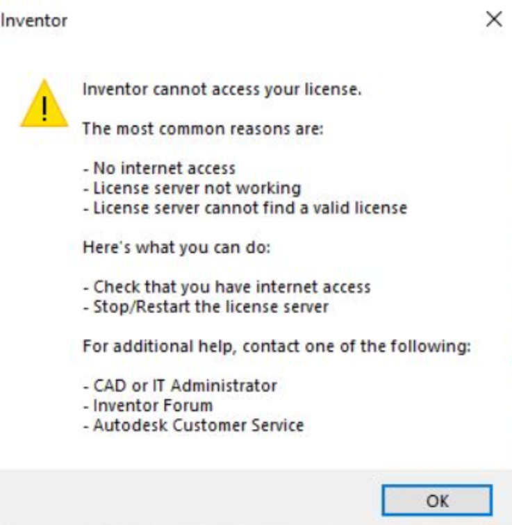 "Inventor cannot access your license" when generating DWF or PDF files through Vault Job Processor
