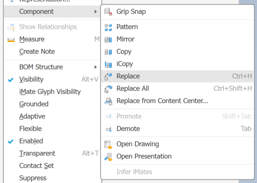 Best practice for replacing a part in an Inventor assembly file