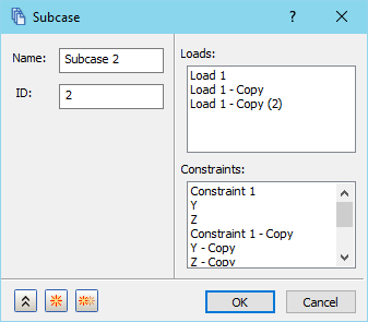 How do subcases function in a nonlinear solution type in Nastran