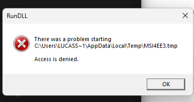 "There was a problem starting […]" when trying to run Upchain Office ...