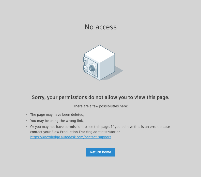 Non-admin users unable to access Bookings or Contract entity pages in Flow Production Tracking