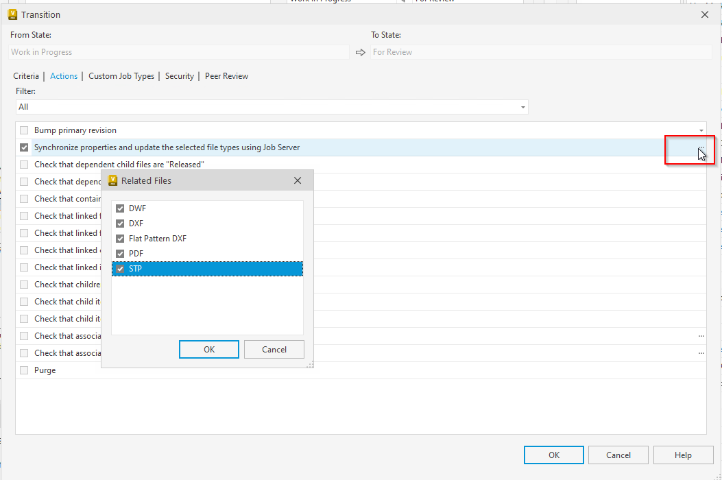 How to create PDF, STEP and DXF files automatically in Vault