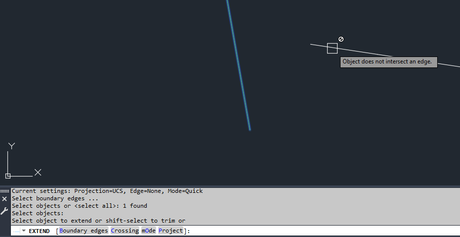 Object Does Not Intersect An Edge Message When Trying To Trim Or 0904