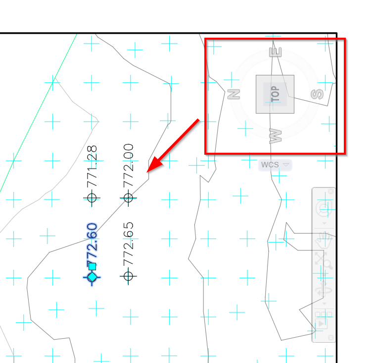 Readable orientation of labels in a rotated Viewport in a Layout in Civil 3D