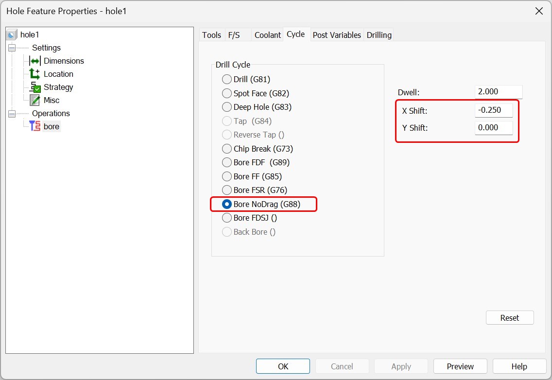 How to create and use an external boring head for milling in FeatureCAM
