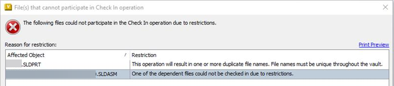 "The operation will result in one or more duplicate file names..." when importing SOLIDOWORKS ...