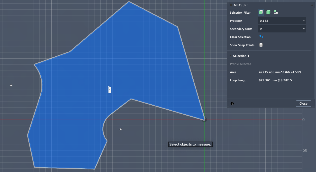 How to measure the length of a chain of polylines in Fusion