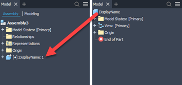 Command Rename Browser Nodes command in Inventor assemblies