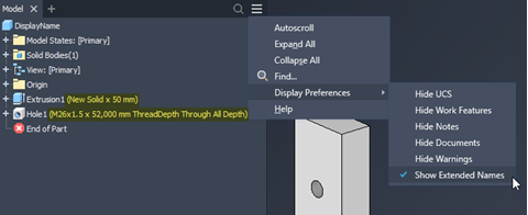 Command Rename Browser Nodes command in Inventor assemblies