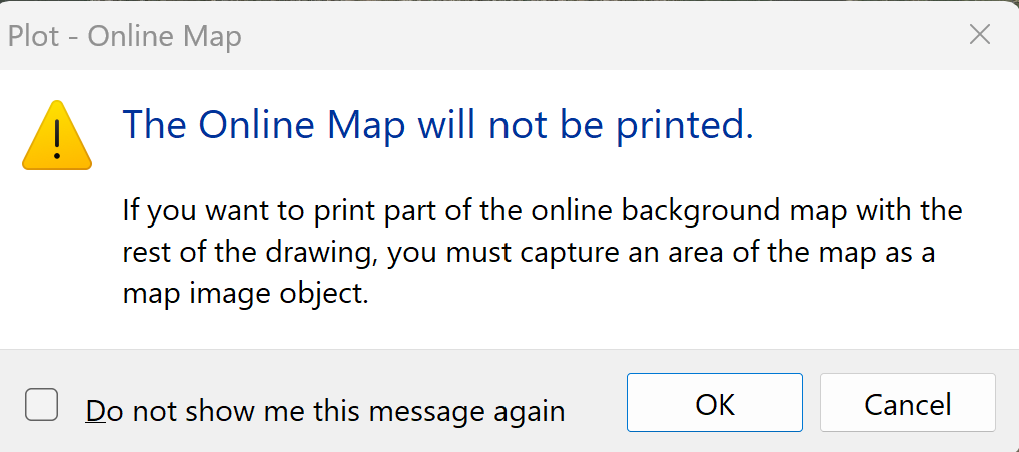 How to print online maps in AutoCAD