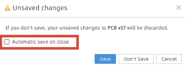 Version created when changes are revoked without saving file in Fusion Electronics workspace