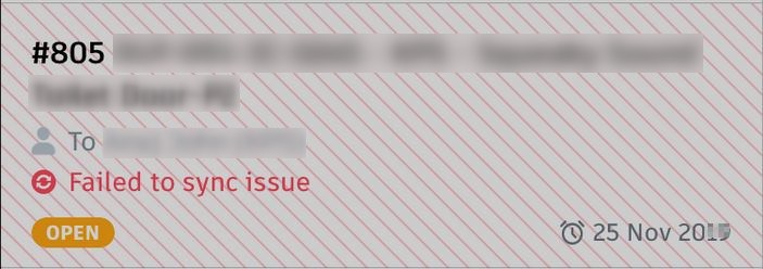 "Failed to sync issue" after adding an image attachment to an Issue in ...