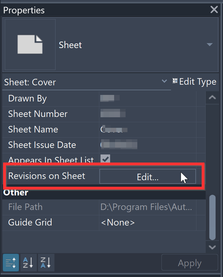 Cannot edit Revisions on Sheet in Revit