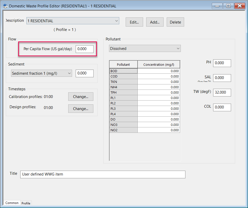 How to add sanitary loads in InfoWorks ICM (InfoWorks network)