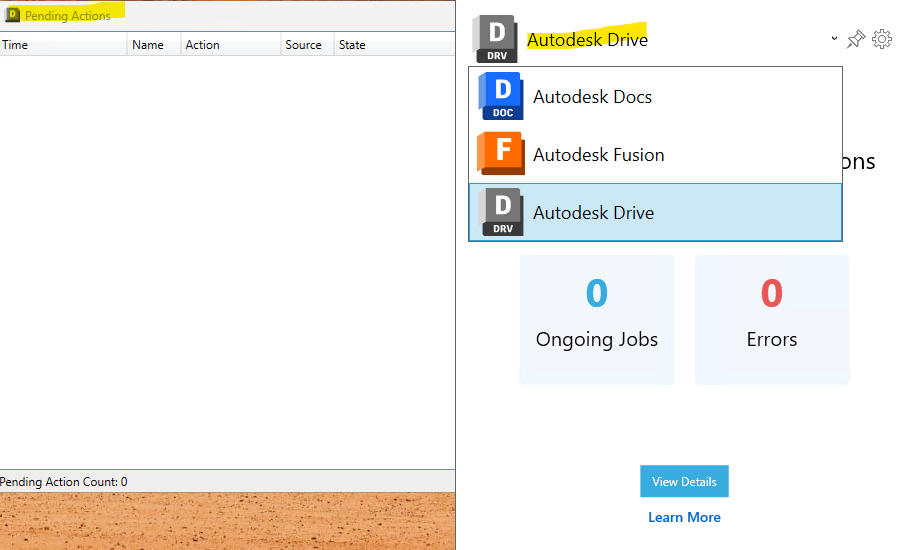 Vault ACC collaboration Job "Job queue scheduler (Autodesk.Vault.Sync ...