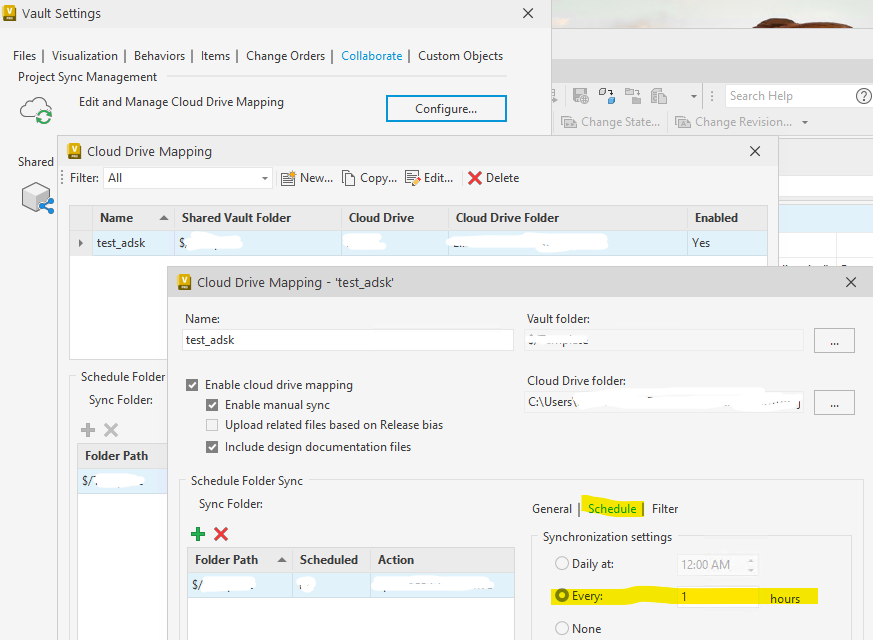 Vault ACC collaboration Job "Job queue scheduler (Autodesk.Vault.Sync.ScheduledUpload)" is ...