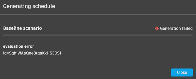 Generation Failed Error In Flow Generative Scheduling When Attempting To Generate New Schedule