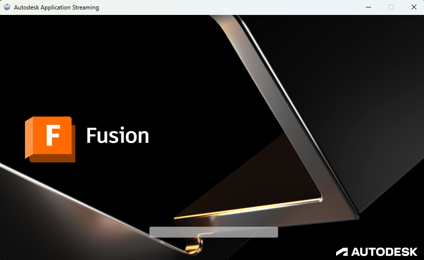 Stuck loading "Autodesk Application Streaming" during first launch after install of Fusion