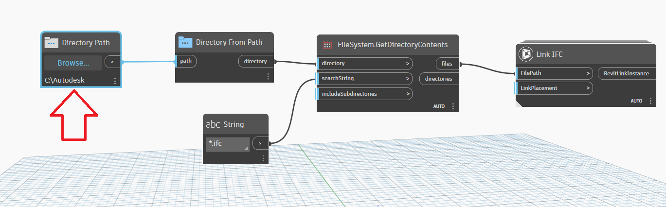 How to link multiple IFC files in Revit via Dynamo
