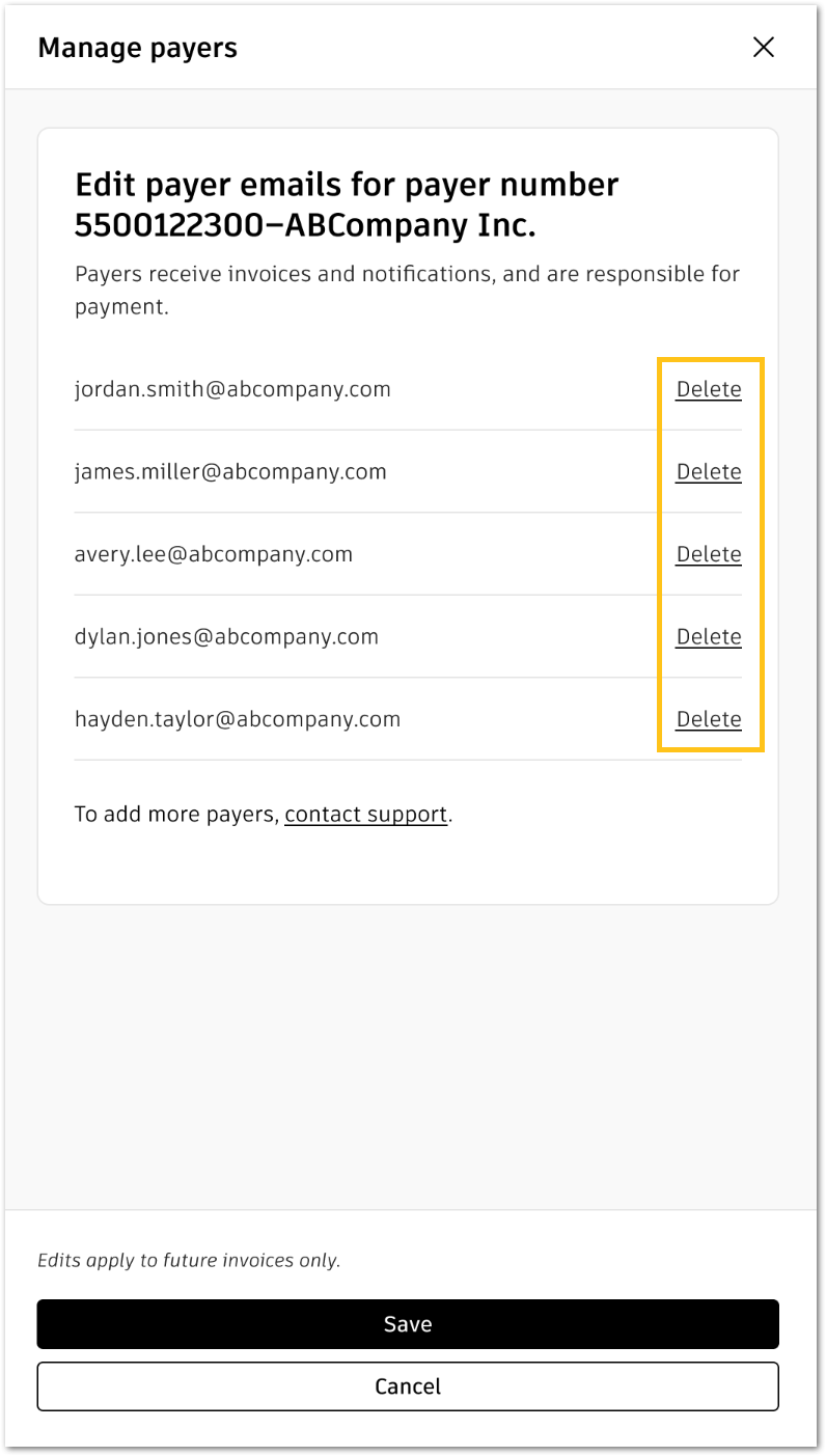 Manage Payers in your Autodesk account