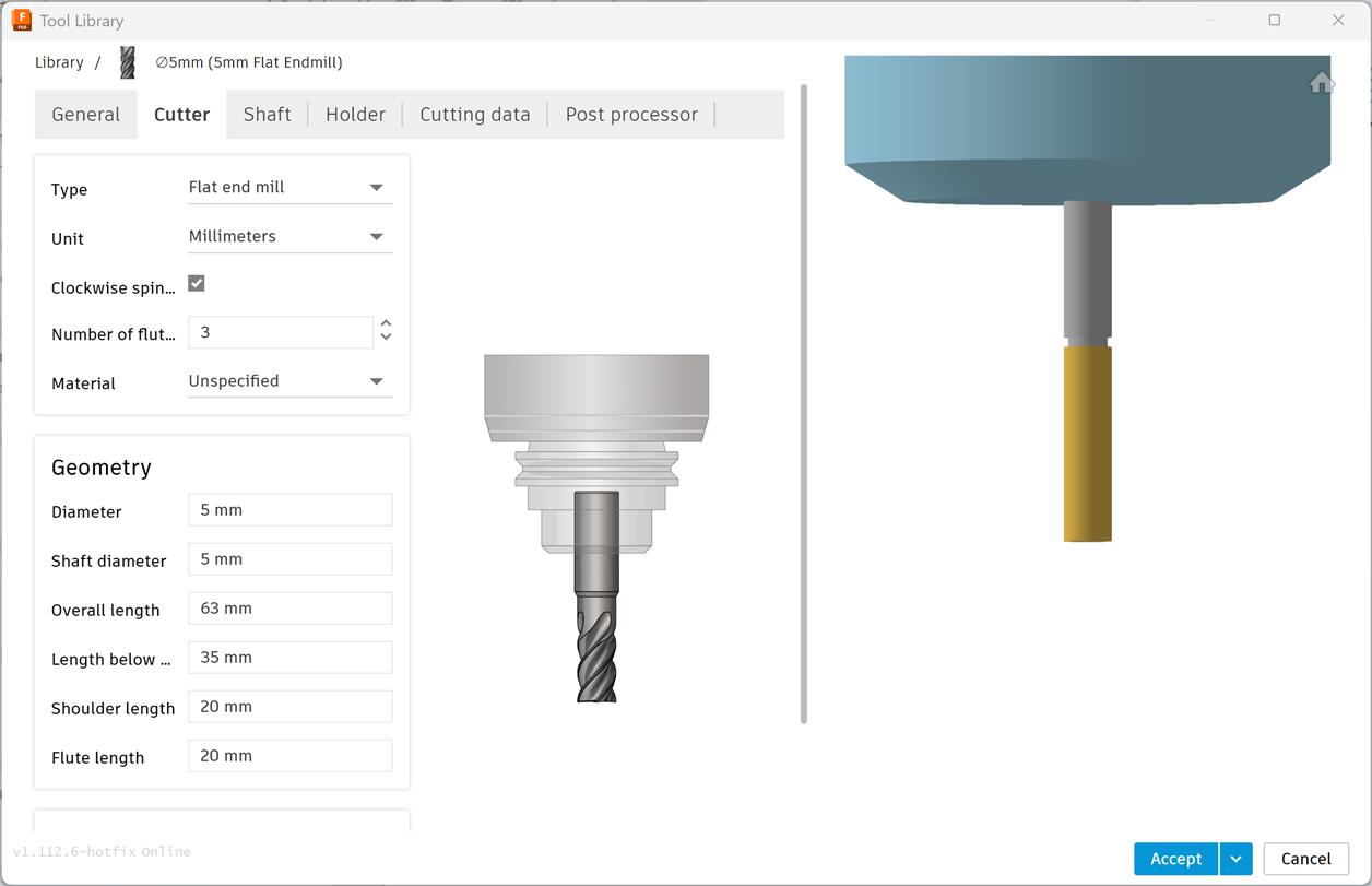 How to create a tool with a relief diameter on the shaft in Fusion ...
