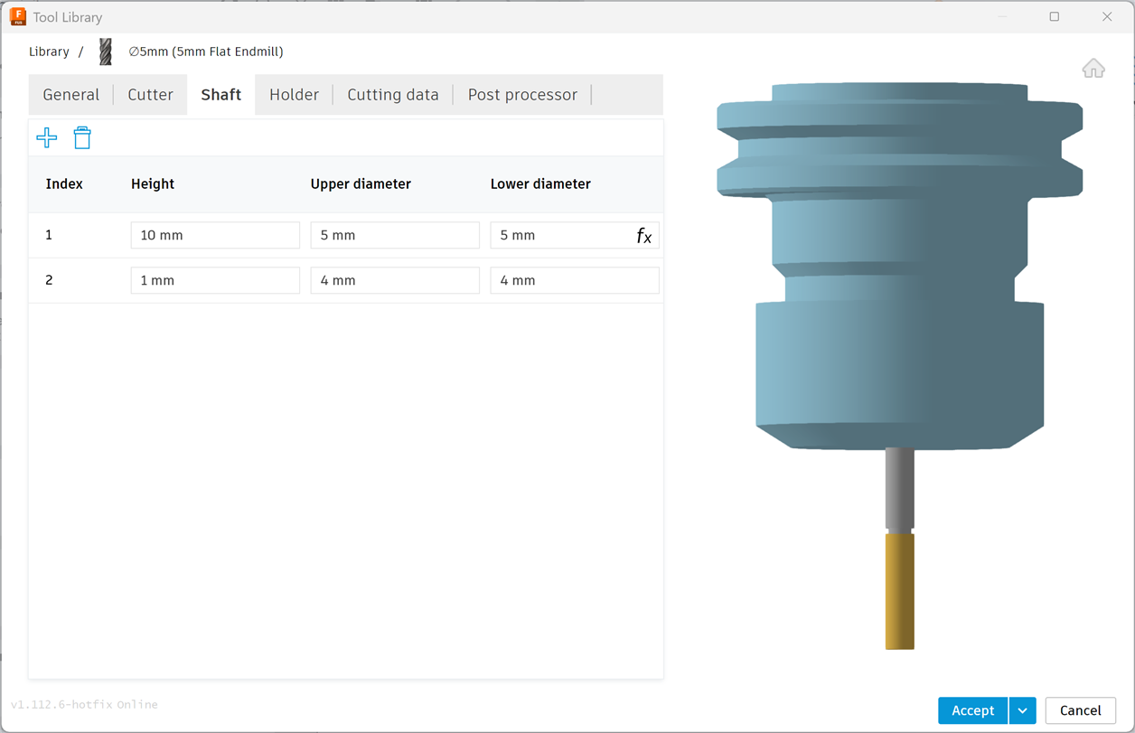 How to create a tool with a relief diameter on the shaft in Fusion ...