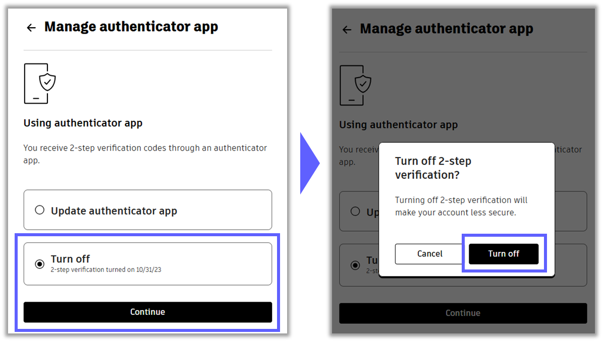 How To Enable Update And Disable 2 Factor Authentication 2fa