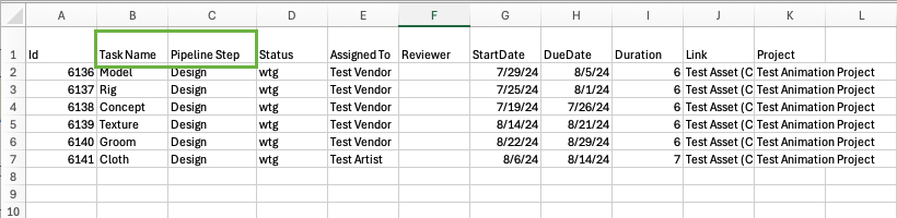 CSV data copied to a single cell when using Flow Production Tracking ...