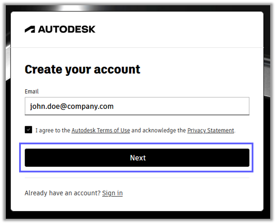 How to Create a New Autodesk Account