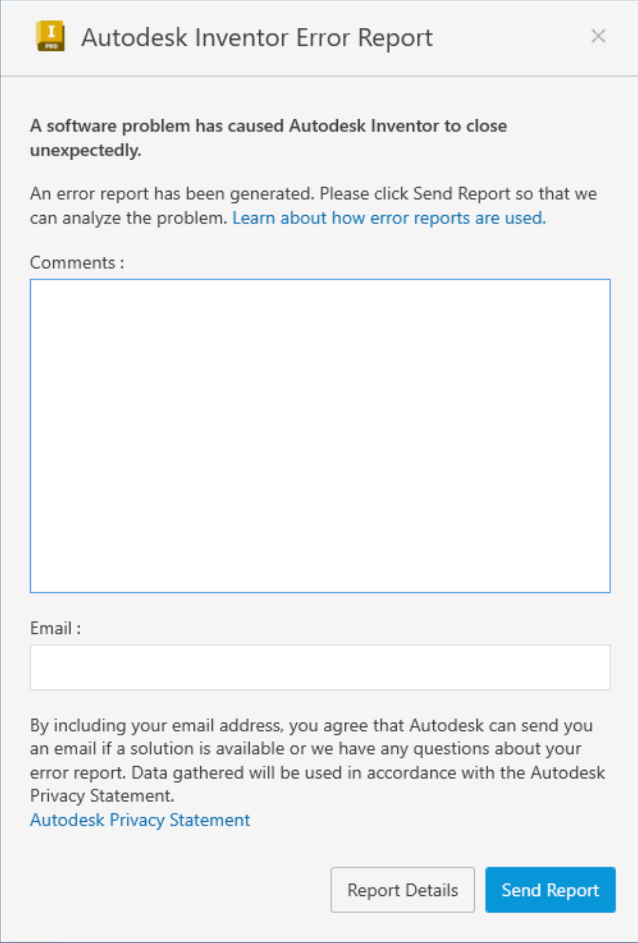 Hang or crash when saving or opening within Inventor