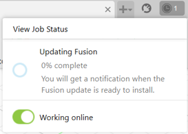 Automatic update is not working or stuck on 0% or 3% in Fusion