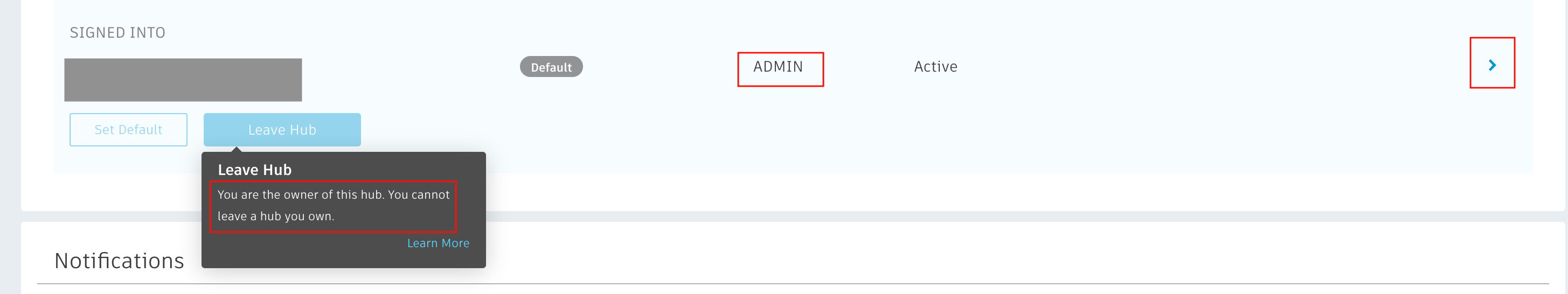 How a user can check if they're the team admin or owner in Fusion Hub