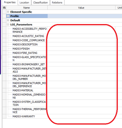 Tekla user-defined attributes (UDA parameters) not displayed in element ...